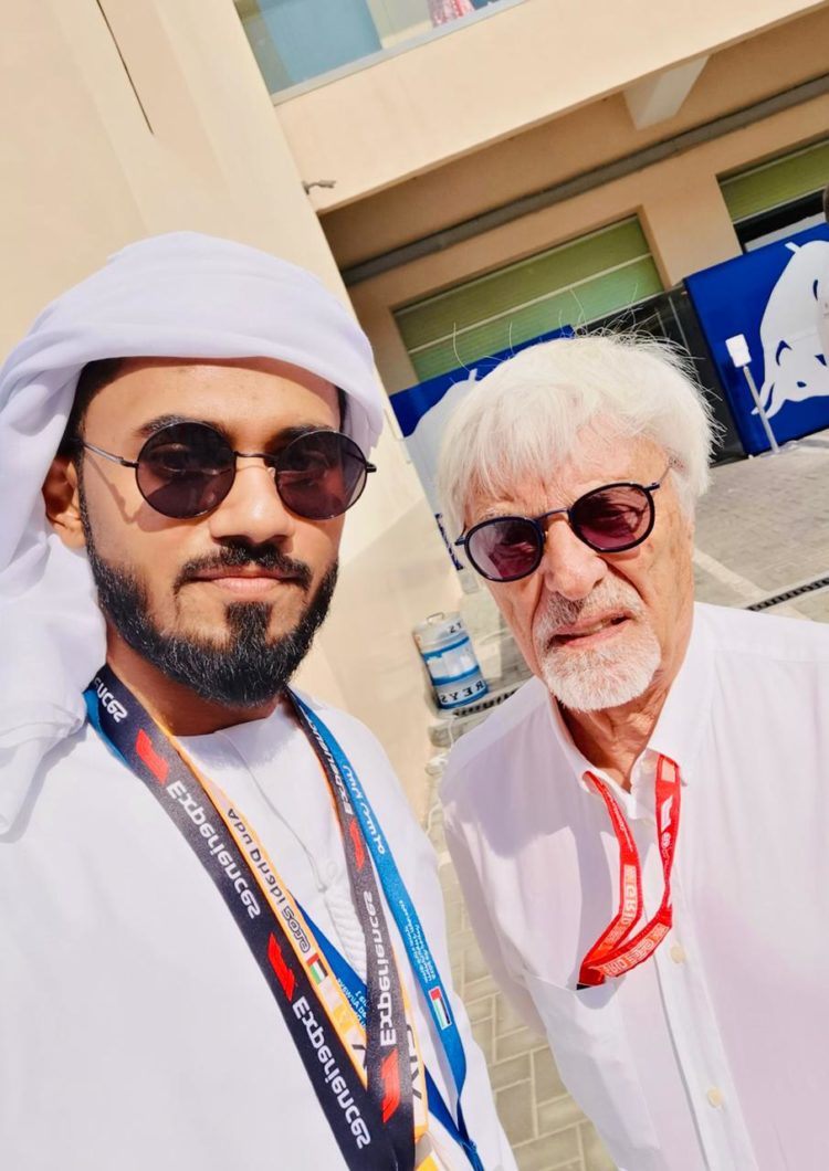 Nadir Bin Nasir meets CEO of the Formula One, Bernie Ecclestone in Abu ...